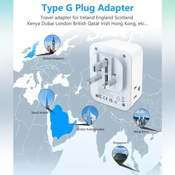 Other | 2 Pack Travel Plug Adapter G | Poshmark